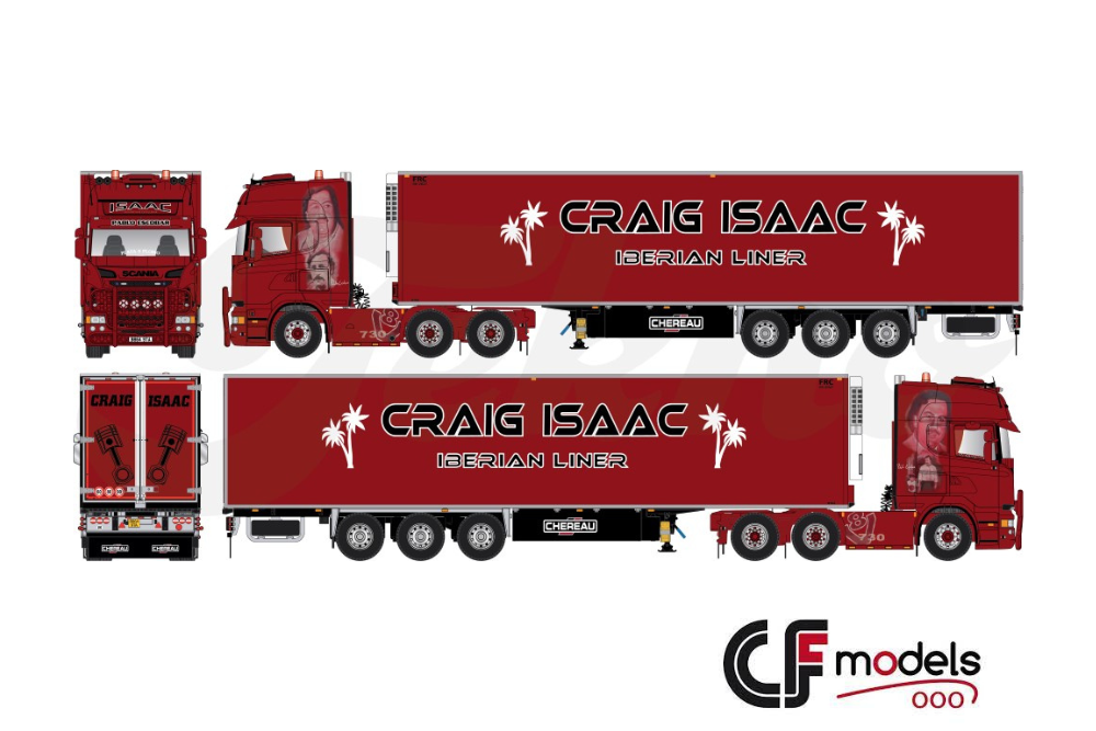 85254 Tekno Scania R13 Topline Craig Isaac - Cf-models