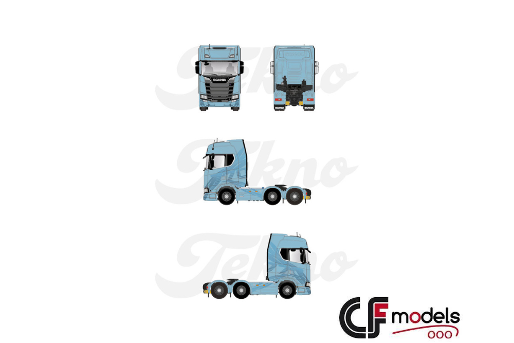 86816 Tekno Scania Next Gen Highline 6x2 Scania Frost - Cf-models