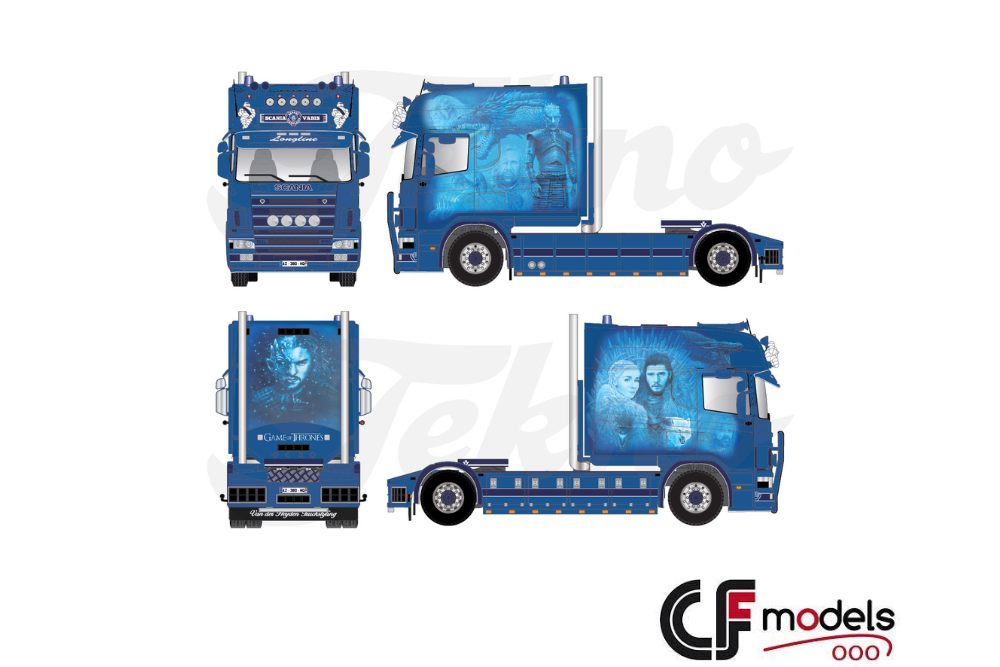 87523 Tekno Scania S4 Longline 4x2 Transrapid - Cf-models