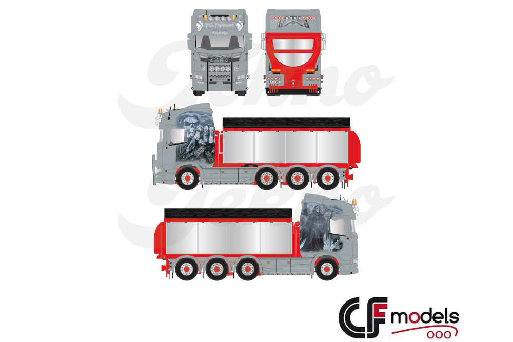 88837 Tekno Scania R Highline 8x4 Thiz - Cf-models